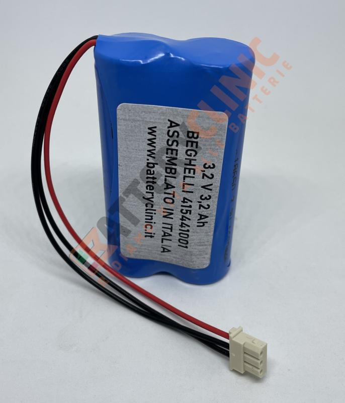 Batteria Lampada Emergenza BEGHELLI 415441001 3,2 V 3,2 Ah LiFePO